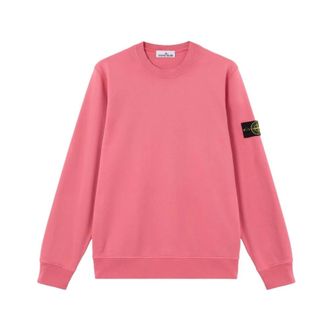 Stone Island Homme, Sweatshirts et sweats &agrave; capuche, Rose, Taille: XS SweaT-shirt col rond