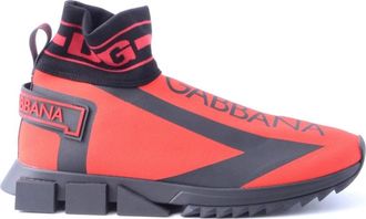 Dolce & Gabbana Homme, Chaussures, Rouge, Taille: 44 1/2 EU Sorrento Baskets