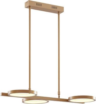 QAZQA Moderne Hängelampe Gold inkl. led 3-stufig dimmbar 3-flammig - Vivé