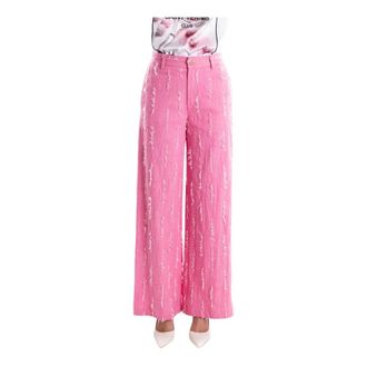 Brand Unique Weite Hosen - - Trousers - Damen - Rosa - M