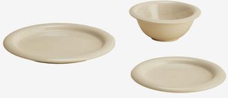 Sklum 12-teiliges Geschirrset aus New Bone China Rylvane Beige Tapioca