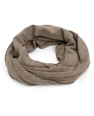 Engel Damen Schlauchschal, 70% Wolle (kbT), 30% Seide (Walnuss)