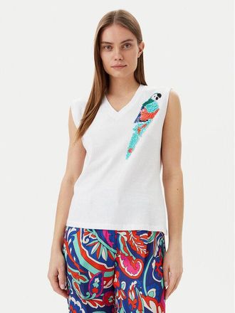 Lola Casademunt Bluse MS2515023 Wei&szlig; Regular Fit