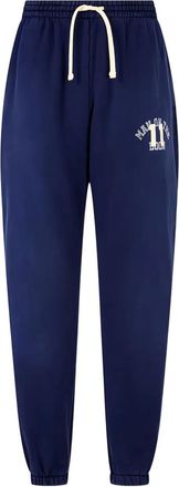 Man On The Boon. pantalon de jogging en coton - Bleu