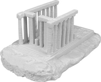 Generic Poseidon Tempel bei Sounion Poseidon Statue - griechischer Gott des Meeres 20,1 cm gegossene Marmor-Skulptur - handgefertigt in Griechenland - wei&szlig;es 