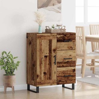 vidaXL Buffet Bois Ancien 69,5 x 34 x 90 cm Bois ding&eacute;nierie et fer vidaXL