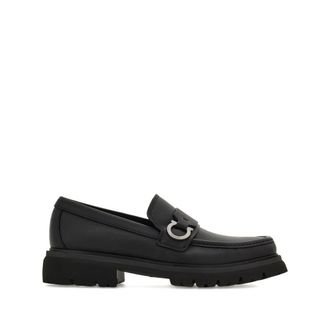 Ferragamo Gancini Leather Loafers