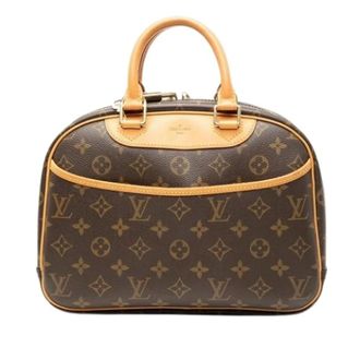 Louis Vuitton Sac &agrave; main vintage en cuir doccasion - Femme - Pre-owned - Brun - Taille: ONE Size