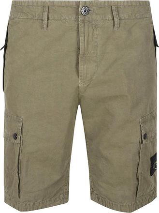 Stone Island Homme, Shorts, Vert, Taille: W34 Bermuda Slim
