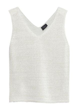 s.Oliver Rundhalspullover Strickpullunder Stricktop mit Glitzergarn
