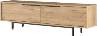 Habitat et Jardin Meuble TV en bois Calvin - 160 x 35 x 45 cm - Marron