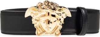 Versace Homme, Accessoires, Noir, Taille: 105 CM La Medusa Leather Belt