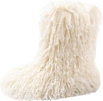 Generico Chaussures Bottes Femme Basses, Bottes Femme Doux Talons Bas, Bottines Souple Bottes Décontractées Chelsea Femmes Élégantes, Bottes Texani Femme, Blan