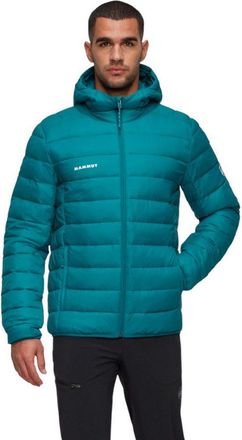 Mammut Winterjacke Crag Insulated Hooded (warm, leicht) tealblau Herren