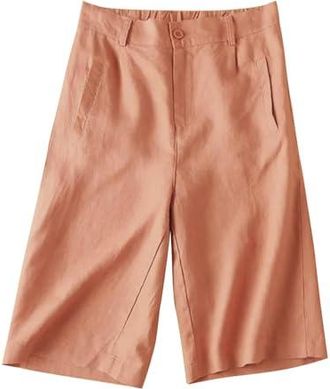 Generic Bermuda Cargo Femme Rouge Shorts Plage Mini Grossesse Vintage &Agrave; Poche Entra&icirc;nement Electrostimulation sans Viscose Randonnee Polyester Clair Skinny Ad