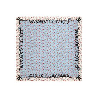 Dolce & Gabbana Floral-print Ribbon Scarf
