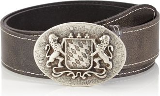 Werner Trachten Unisex Trachtengürtel Gürtel, Braun (braun 502), 90 cm