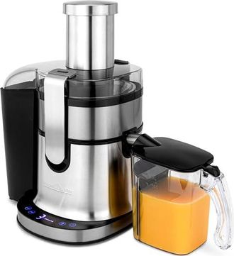 Profi Cook ProfiCook Entsafter | Entsafter Gemüse und Obst mit Profi-Motor | Turbofunktion | Juicer extra großer Edelstahl-Einfüllschacht | Äpfel, Möhren und and