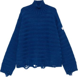 Maison Margiela Homme, Pulls, Bleu, Taille: L Pull Col Roul&eacute;