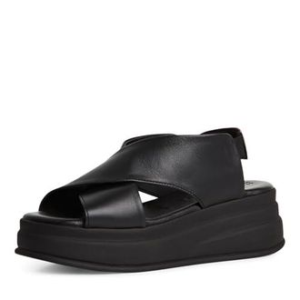 Tamaris Femme Damen 1-28303-44 Sandale cale, Noir, 41 EU