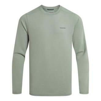Craghoppers Abel T-Shirt f&uuml;r Herren Lang&auml;rmlig (Flechten-Gr&uuml;n)