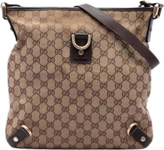 Gucci Sac bandouli&egrave;re Abbey Pre-owned - Femme - Pre-owned - Beige - Taille: ONE Size