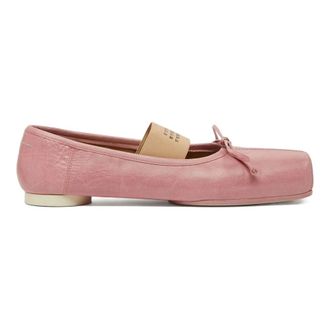 Maison Margiela Femme, Chaussures, Rose, Taille: 38 1/2 EU Ballerines &agrave; et Bout Carr&eacute;