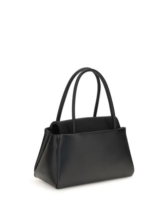 Prada Womens Top Handle Bag Black Calfskin Calf Leather Handbags Hand