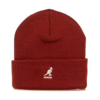 Kangol Homme, Accessoires, Rouge, Taille: ONE Size Bonnet dhiver côtelé double épaisseur avec revers