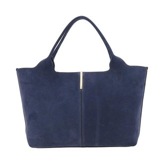 Tod's Femme, Sacs, Bleu, Taille: ONE Size Ebr Tote Bag