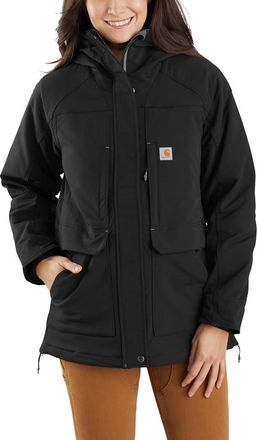 Carhartt Work in Progress Womens Super Dux Relaxed Fit Insulated Traditional Coat, BLACK, L