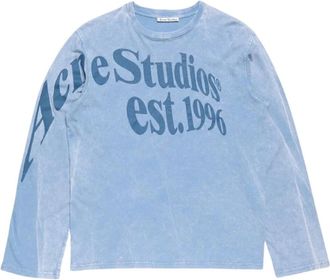 Acne Studios Femme, Tops, Bleu, Taille: 40 FR Long Sleeve Top