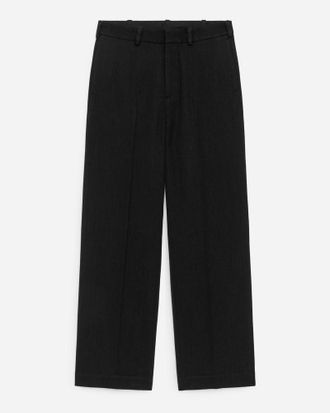 Arket Locker Geschnittene Hose Aus Wolle -Schwarz