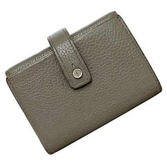 Saint Laurent Pre-owned Leder Portemonnaies - - Pre-owned - Damen - Grau - ONE SIZE