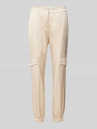 Cambio Slim Fit Cargohose mit Ziern&auml;hten Modell KARO