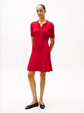 Tommy Hilfiger Robe polo courte côtelée