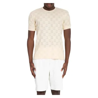 Sunflower Gym Jacquard Tee - - Knitwear - Herren - Beige - M