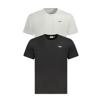Fila Fettdruck Crew Neck Tee - - Tops - Herren - Mehrfarbig - M
