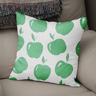 Bonamaison Le Jardin du Lin Kissen Zierkissenbezug Kissenbezug, Benzin Grün & Weiß Dekoration, Für Zuhause Autos Büro Sofa Wohnzimmer Couch Schlafzimmer Dekor, 5