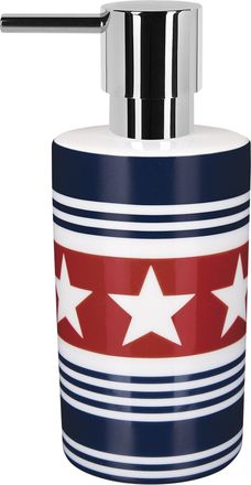 Spirella 10.17603 Seifenspender Tube Wainscott Dispenser, Navy/rot