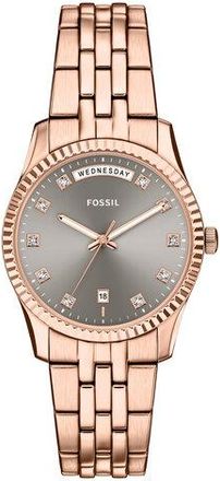 Fossil Uhr Scarlette ES5459 Ros&eacute;gold