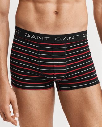 GANT Herren 3er-Pack Boxershorts mit Streifen in Geschenkbox (XXXL) Schwarz