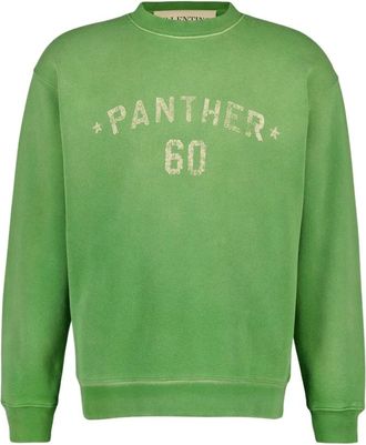 Valentino Garavani Homme, Sweatshirts et sweats &agrave; capuche, Vert, Taille: S Panther 60 SweaT-shirt