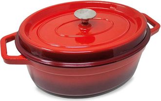 Klarstein Klarstein - ToCi Br&auml;ter mit Deckel backofengeeignet Gusseisen Topf eimailliert 33cm Schmortopf 5.5 Liter Fassungsverm&ouml;gen Br&auml;ter Induktion geeignet