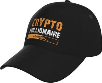 Generic Chapeau De Baseball Crypto Millionaire Chargement Chapeau De Golf Mode D&eacute;contract&eacute;e Casquette Unisexe, pour Sport, Camping, Hommes, 55-59cm