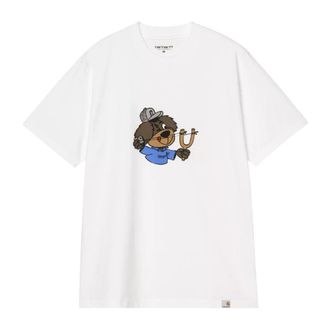 Carhartt Work in Progress S/S Slingshot T-Shirt - - Tops - Herren - Wei&szlig; - XS