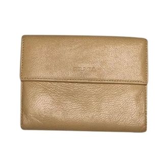 Prada Portefeuille Vintage Pre-owned - Femme - Pre-owned - Beige - Taille: ONE Size