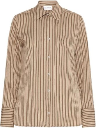 Marella Femme, Blouses et Chemises, Brun, Taille: 40 FR Folk001 Nocciola