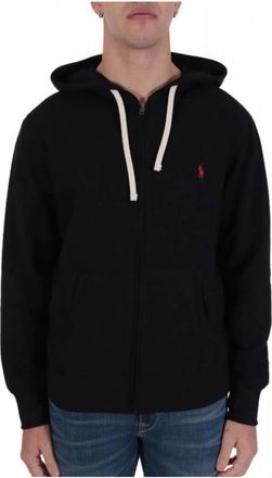 Ralph Lauren Homme, Sweatshirts et sweats &agrave; capuche, Noir, Taille: XL RL Fleece Full-Zip Sweat &agrave; capuche