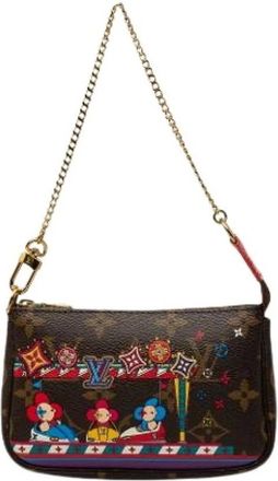 Louis Vuitton Mini Pochette Accessoires Pre-owned - Femme - Pre-owned - Brun - Taille: ONE Size